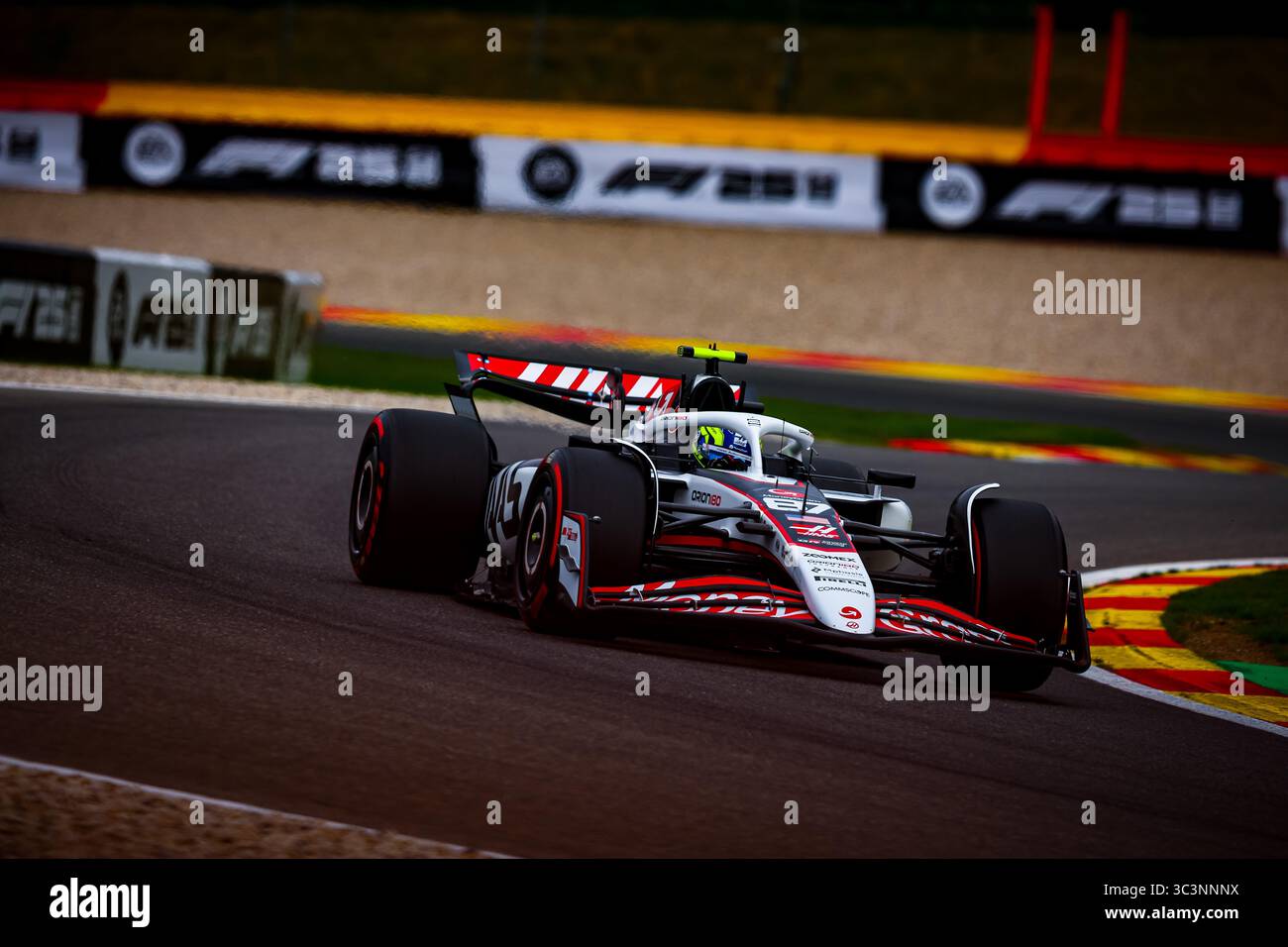 87 Oliver Bearman, (GRB) Haas F1 Team VF25, during the Belgian GP, Spa ...
