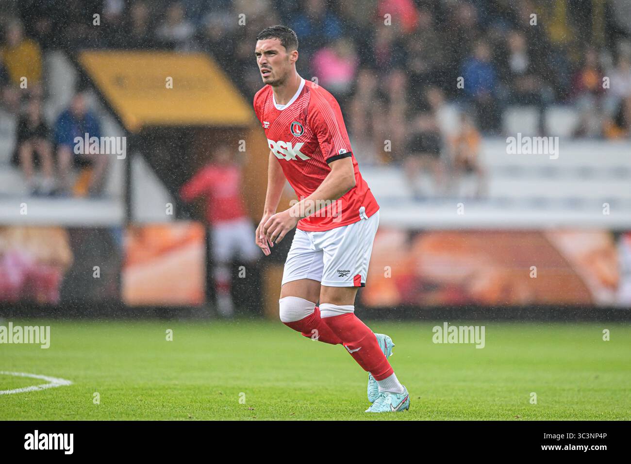 Lloyd Jones (Charlton Athletic) goes forward during the Pre-season ...