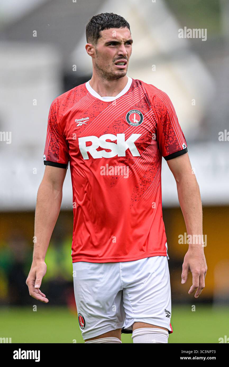 Lloyd Jones (Charlton Athletic) looks on during the Pre-season Friendly ...