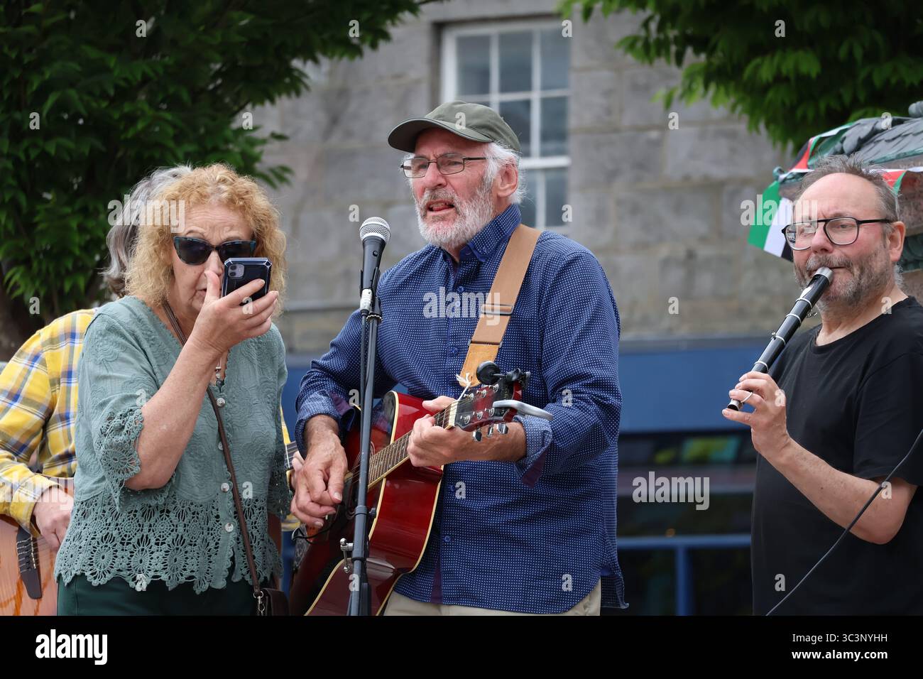 Aberdeen Scotland 26 July 2025 Musicians Performing at Protest the ...
