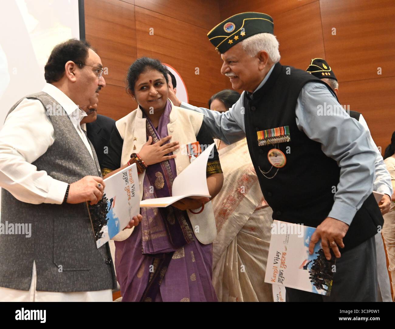 NEW DELHI, INDIA - JULY 26: BJP National President JP. Nadda along with Minister of State for ...