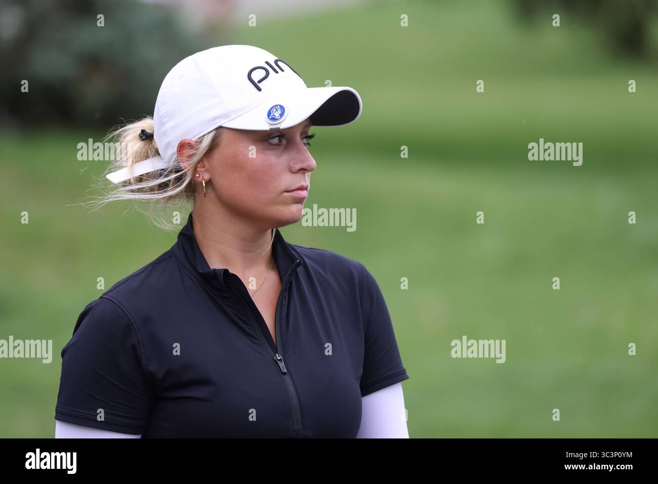 SYLVANIA, OH - JULY 26: Amateur Mia Hammond looks on as she walks to ...