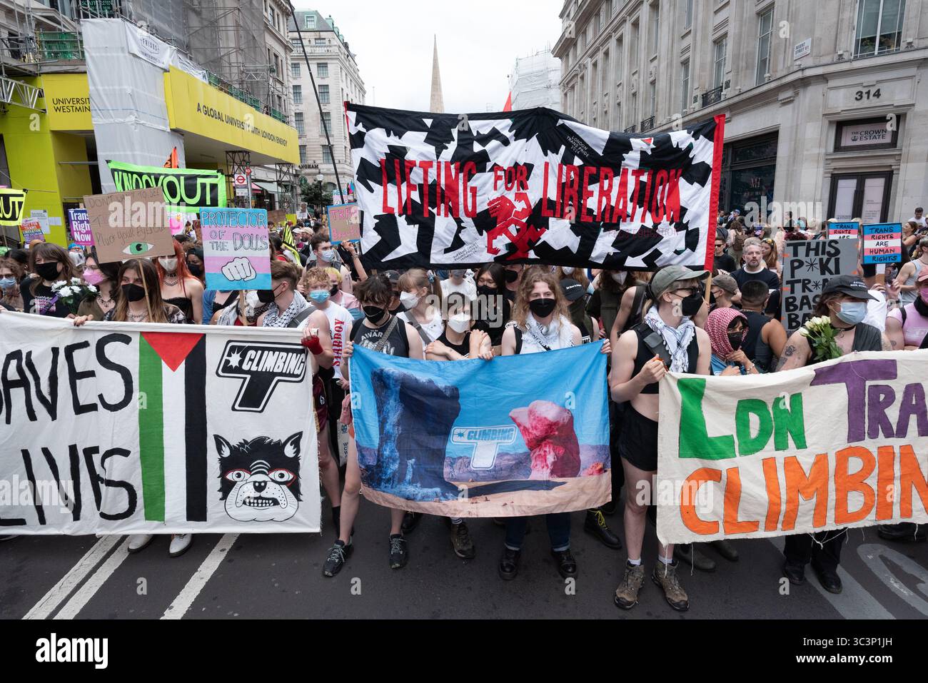 London, UK. 26 July, 2025. Thousands of transgender people and ...