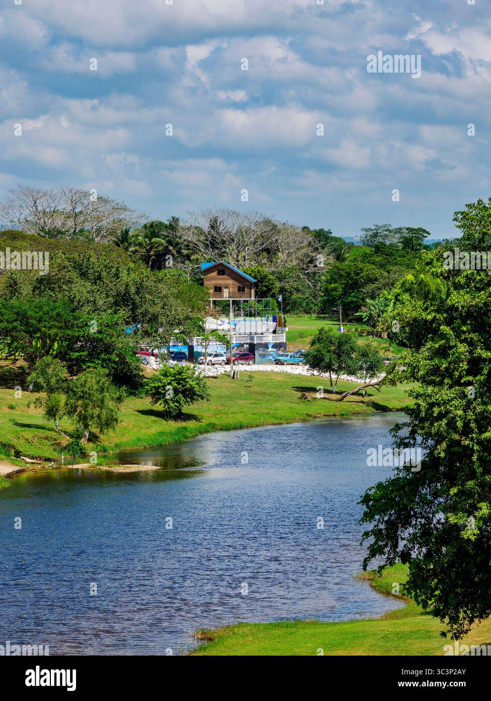 Macal River, San Ignacio, Cayo District, Belize Stock Photo - Alamy