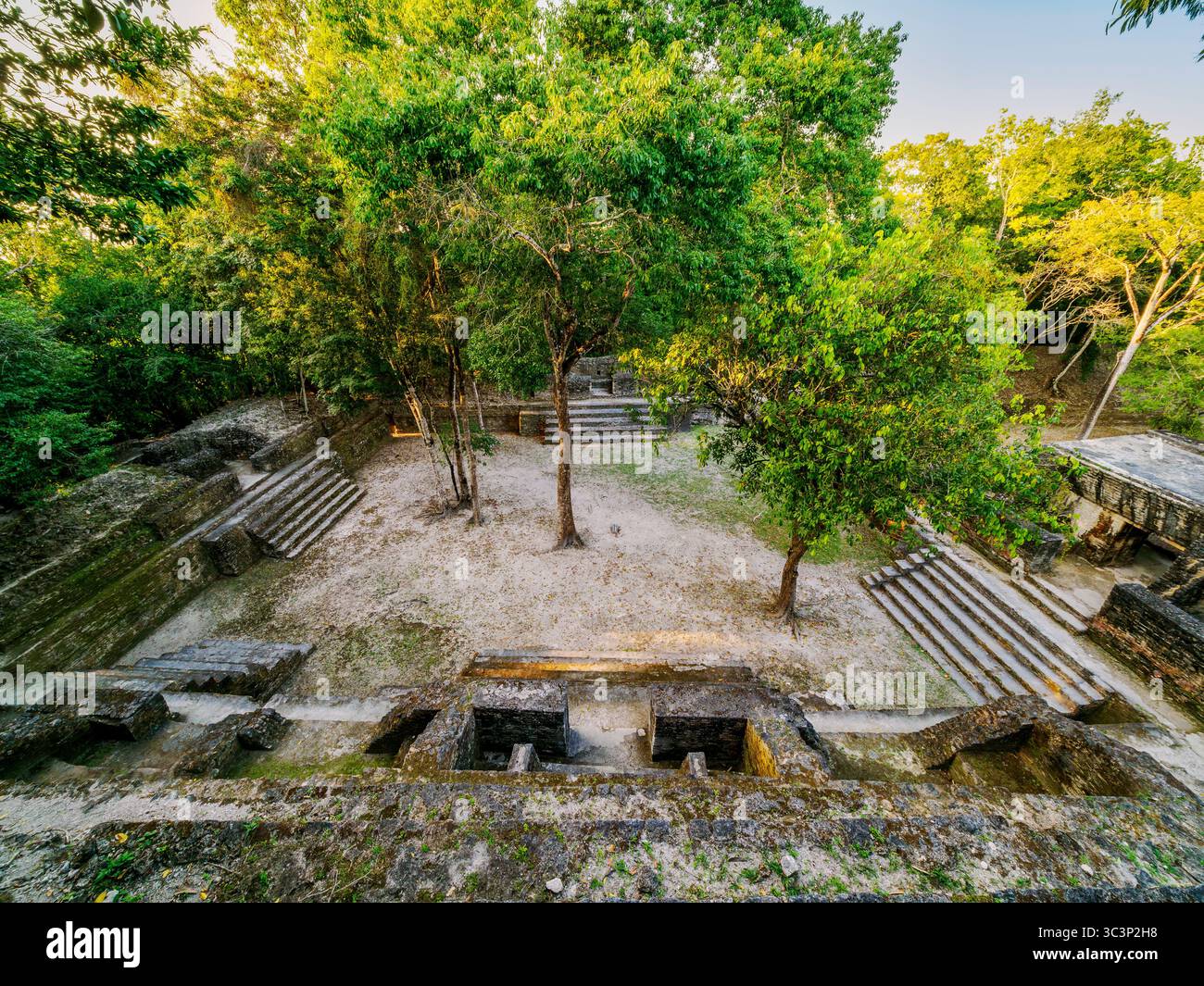 Plaza A, Cahal Pech Archaeological Reserve, San Ignacio, Cayo District ...