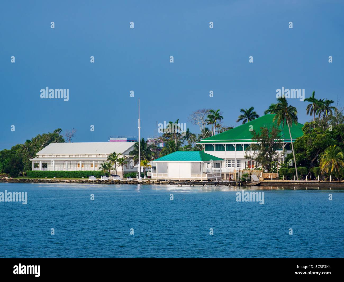 Waterfront of Belize City, Belize District, Belize Stock Photo - Alamy