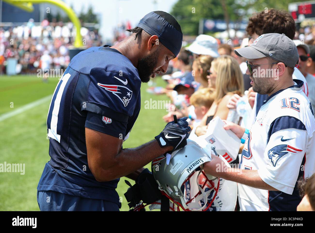 July 26, 2025; Foxborough, MA, USA; New England Patriots linebacker ...