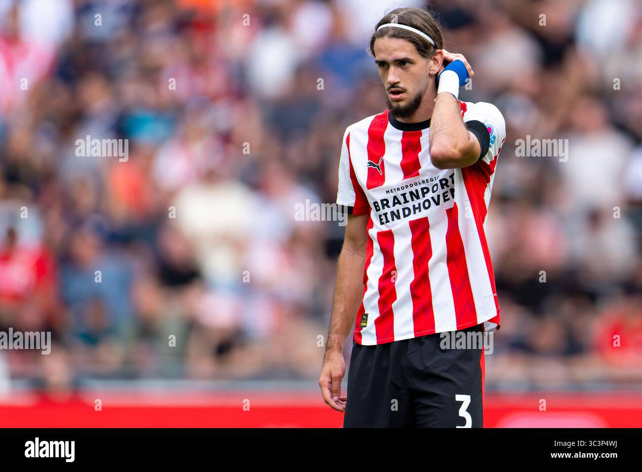 EINDHOVEN, NETHERLANDS - JULY 26: Yarek Gasiorowski of PSV looks on ...