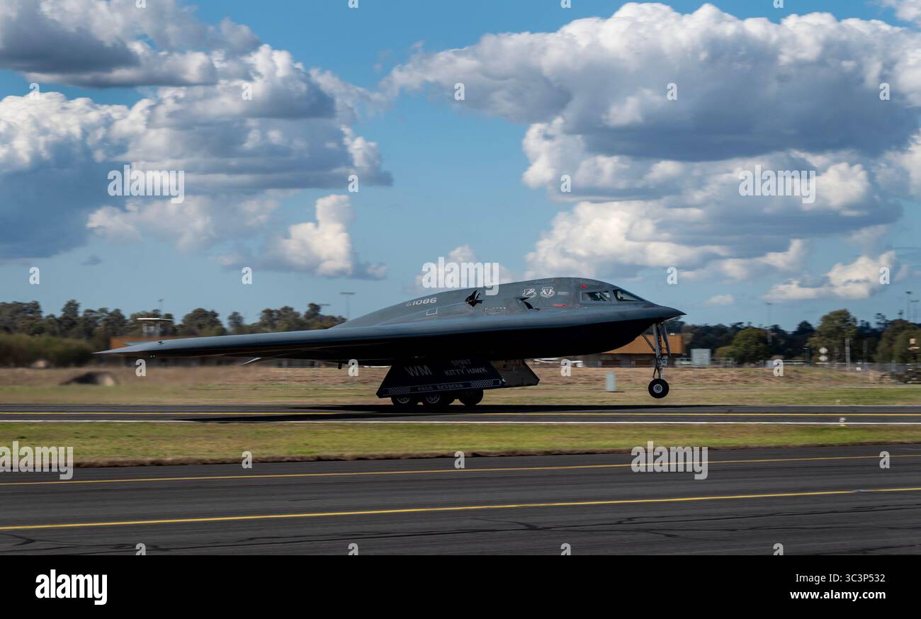 A U.S. Air Force B-2 Spirit stealth bomber takes off from Royal ...