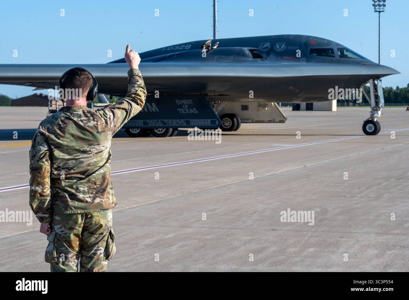 The B-2 Spirit stealth bomber gets cleared for takeoff at Whiteman Air ...