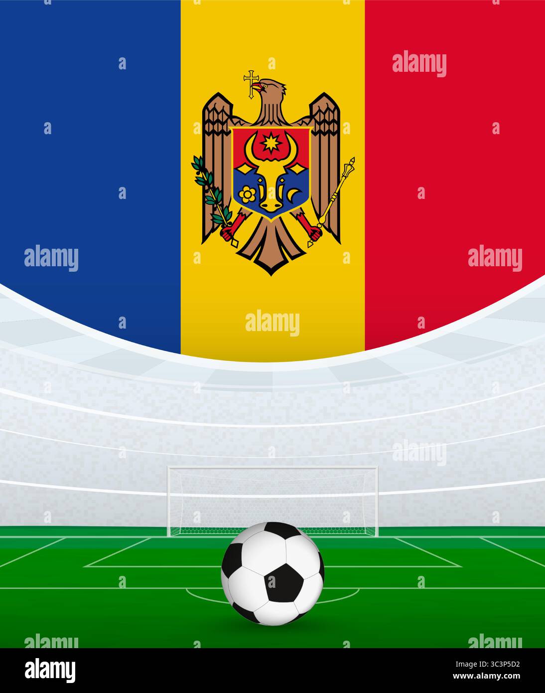 National stadium of moldova Stock Vector Images - Alamy