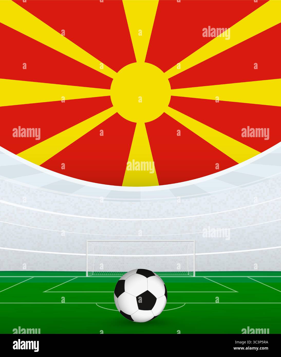 Football match north macedonia Stock Vector Images - Alamy