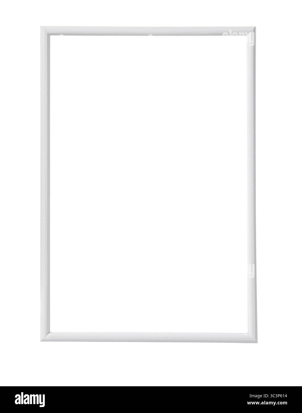 Simple white frame creating empty space for copy, isolated on white ...