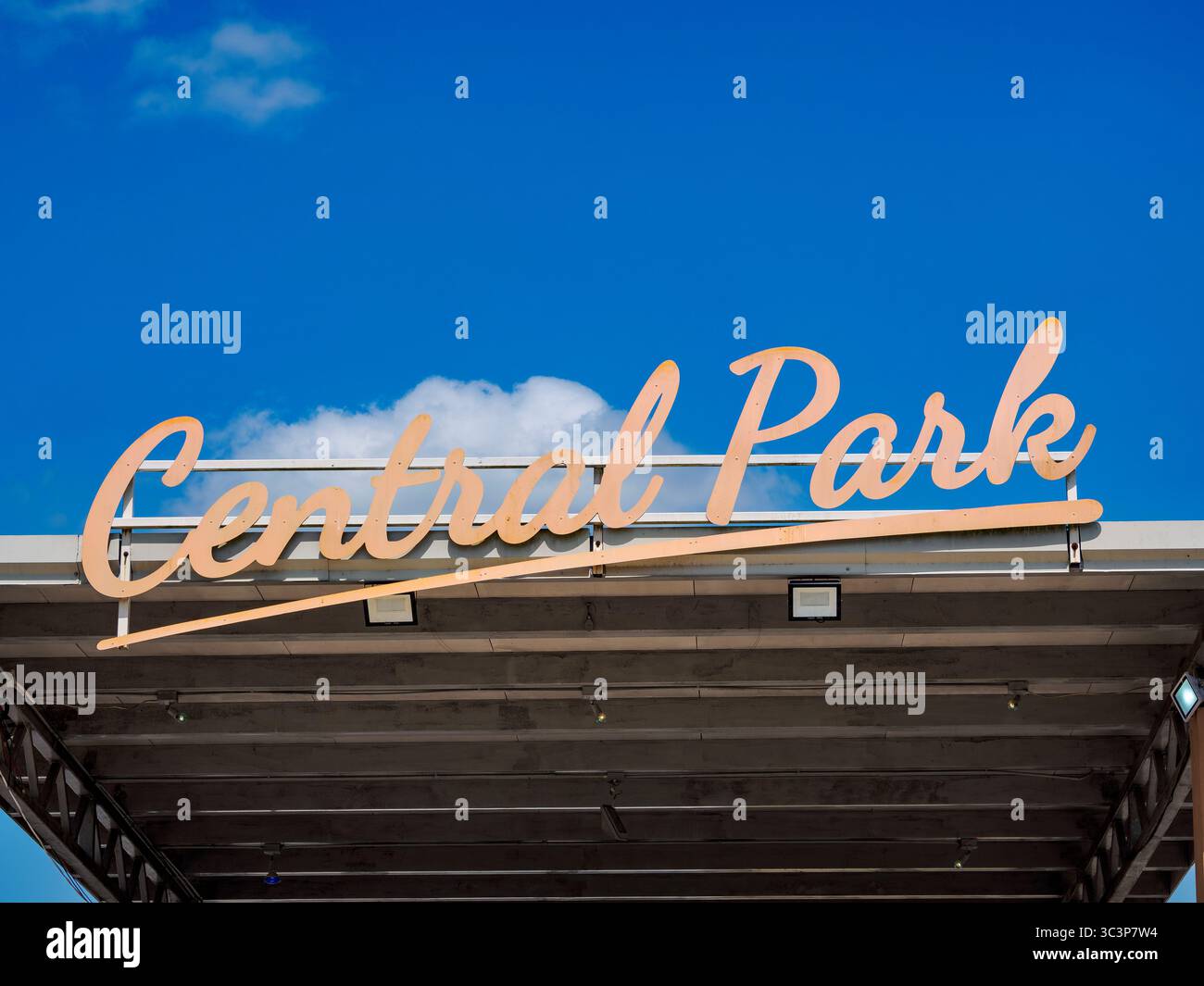 Central Park, Orange Walk Town, Orange Walk District, Belize Stock ...