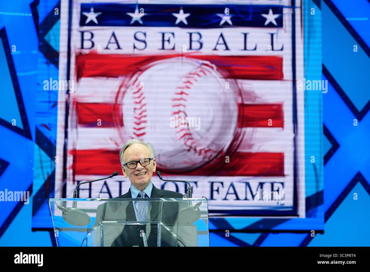 Baseball Hall of Fame Career Excellence Award winner Tom Boswell speaks ...