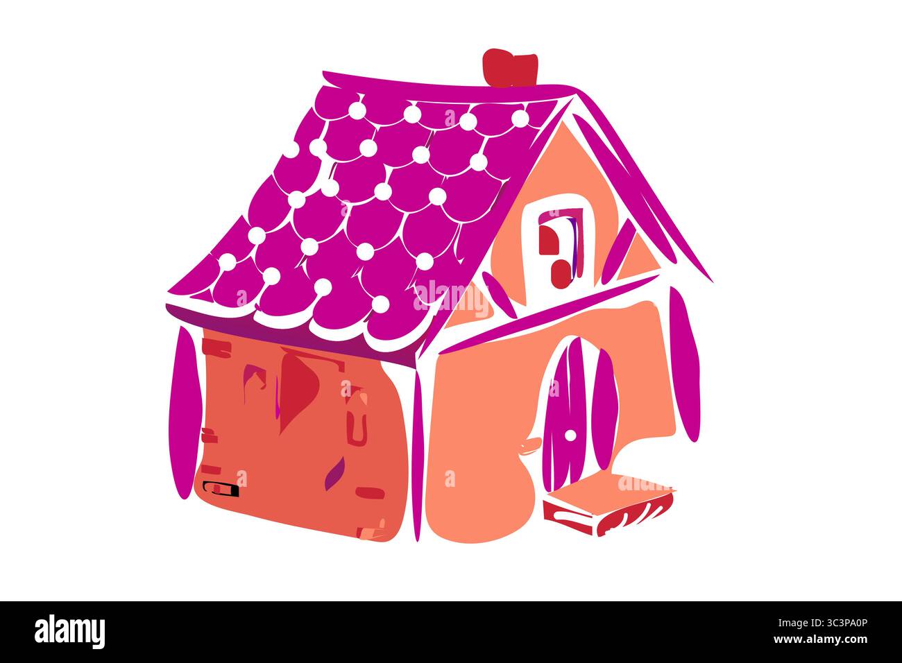 Illustrated house for kids vector vectors hi-res stock photography and ...