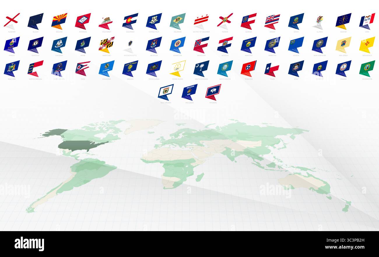 Iowa flag collection usa Stock Vector Images - Alamy