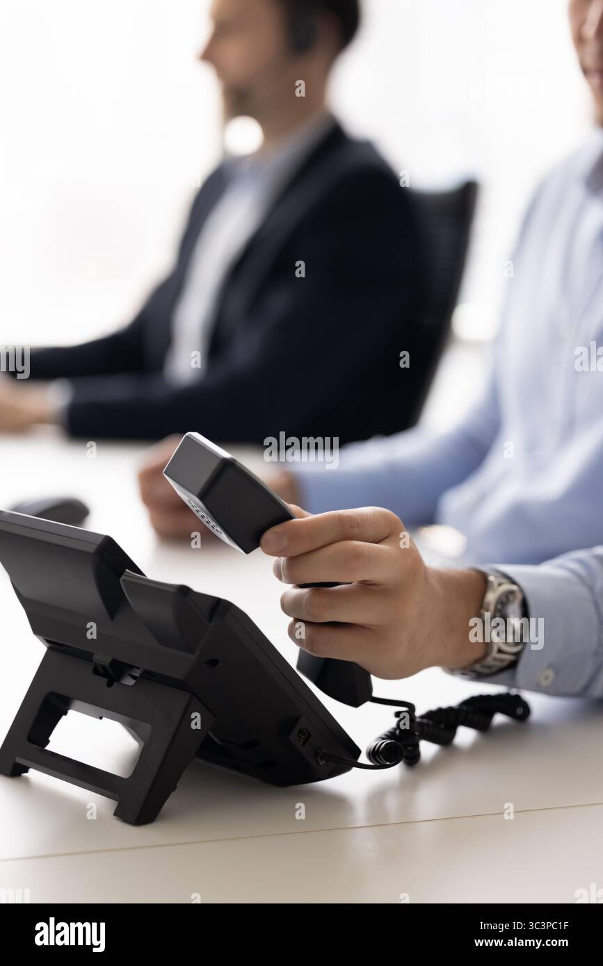 Male corporate manager hangs up hi-res stock photography and images - Alamy