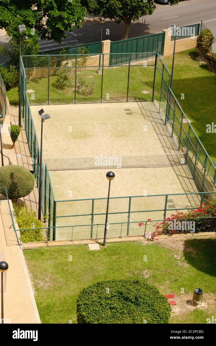 Padel courts in modern residential urbanization in Spain Stock Photo ...