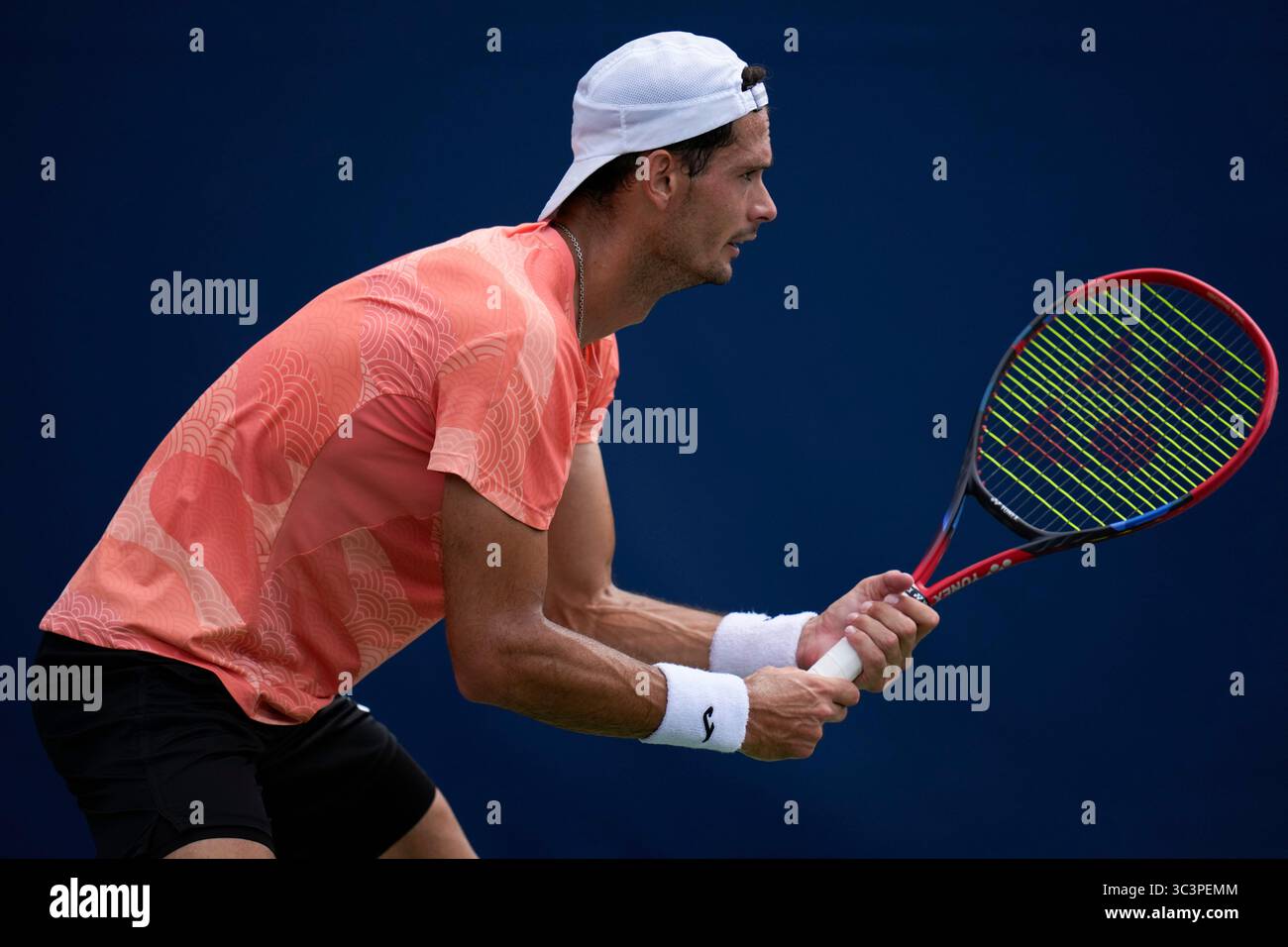 Juan Pablo Ficovich of Argentina in action against Kyrian Jacquet of ...