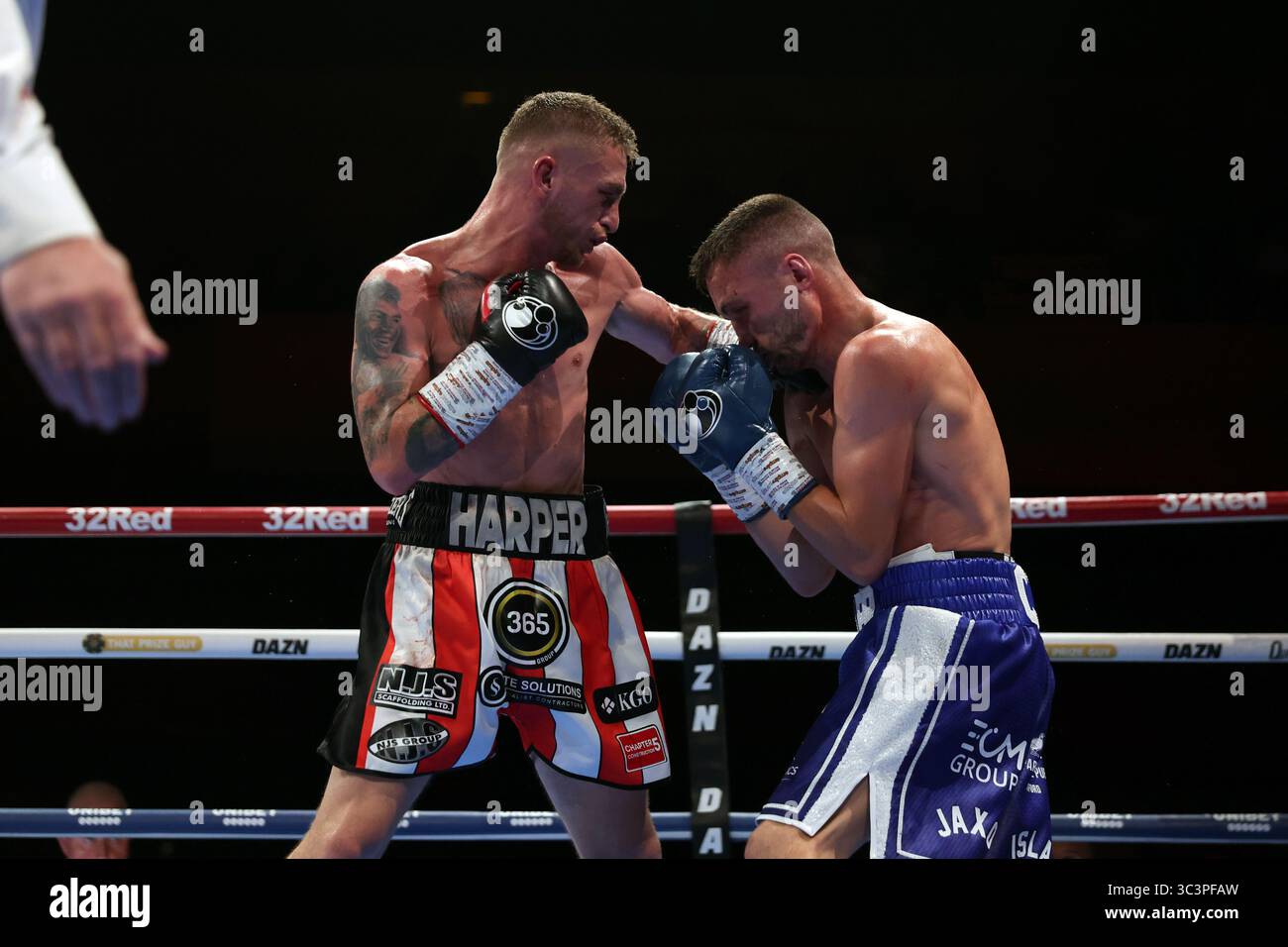 Ryan Garner (left) and Reece Bellotti in action during their European ...