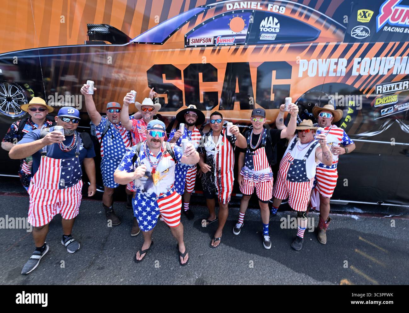 SONOMA, CA - JULY 26: Race fans enjoy their day during the DENSO NHRA ...