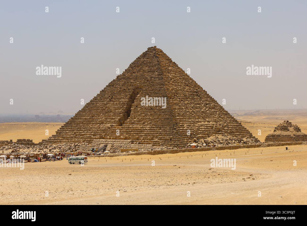Egyptian pyramids in Giza a wonder of the world Stock Photo - Alamy