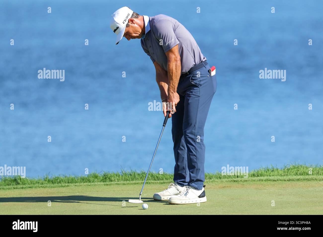 July 26th, 2025: ThorbjÃ¸rn Oleson of Denmark putts on the eighteenth ...