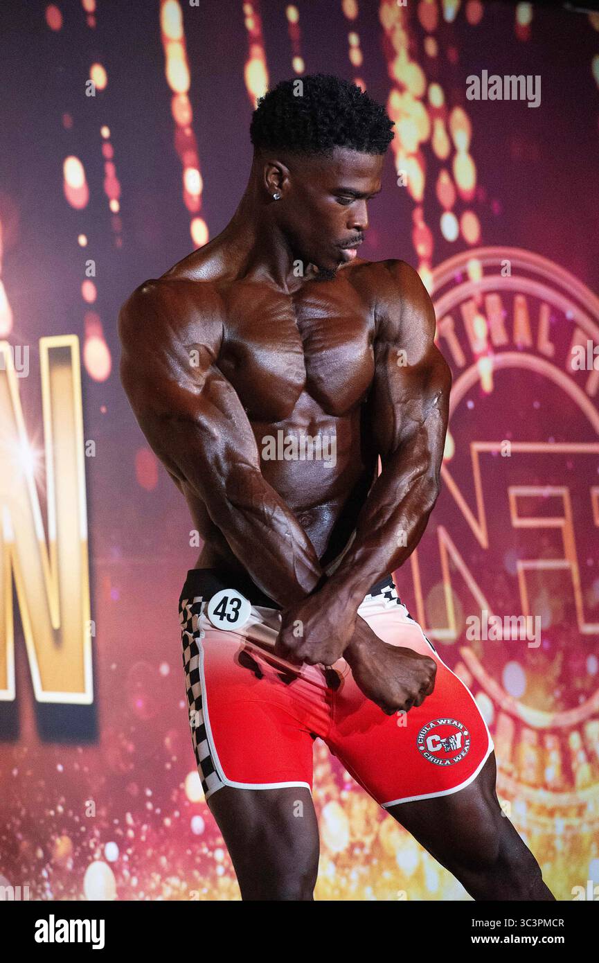 July 26, 2025: Lazarus Crumedy (43) competing in the Natural Fit ...