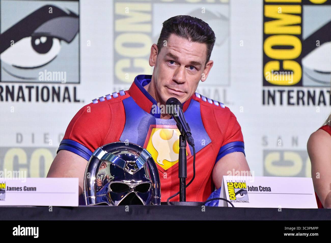 John Cena attends a panel for "Peacemaker" during Comic-Con ...
