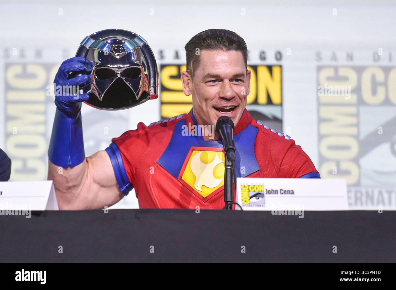 John Cena attends a panel for "Peacemaker" during Comic-Con ...