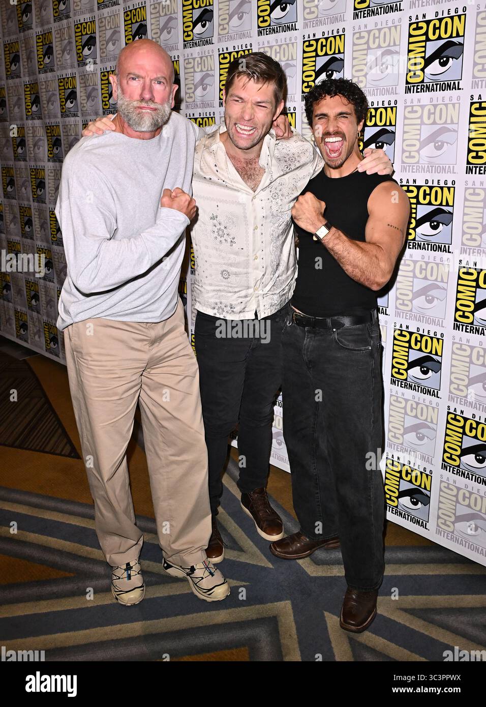 Graham McTavish, Liam McIntyre and Jordi Webber arriving to “Spartacus ...