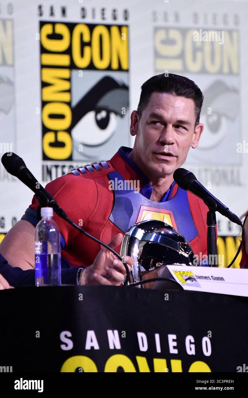 John Cena attends a panel for "Peacemaker" during Comic-Con ...