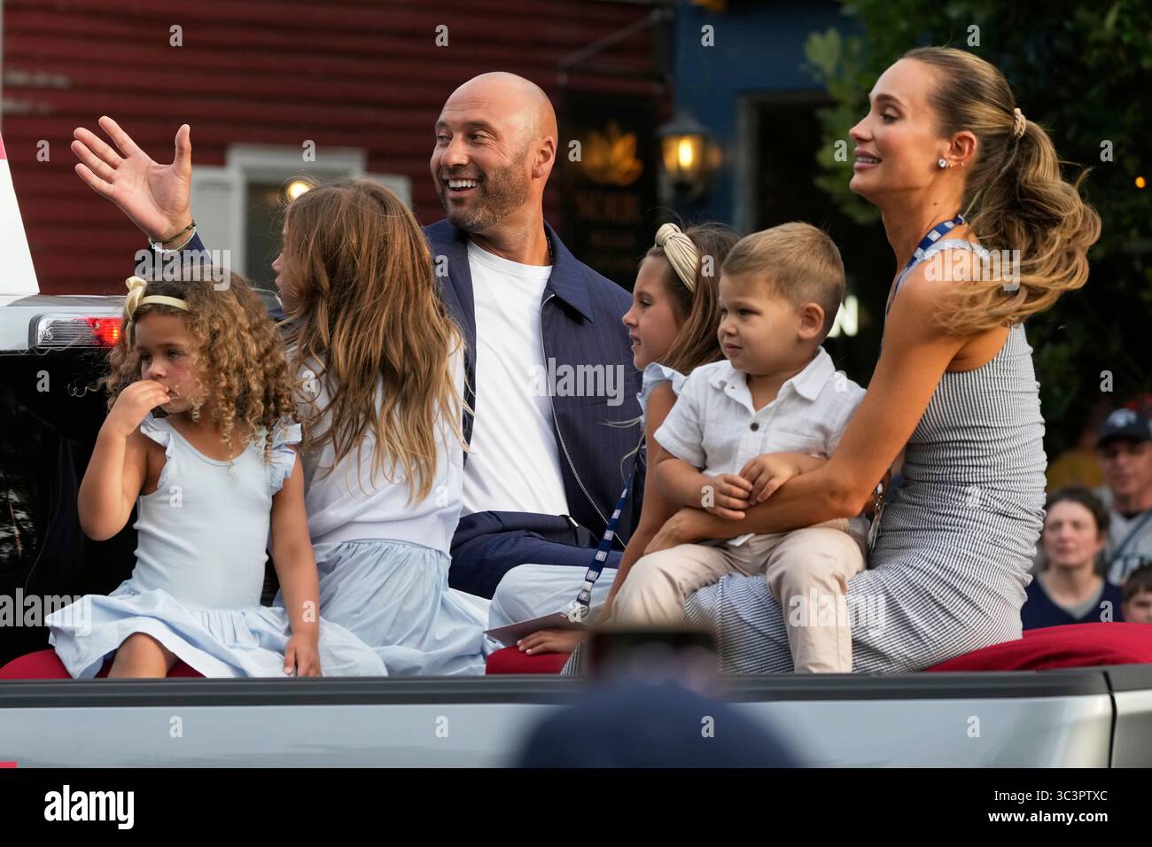 Baseball Hall of Famer Derek Jeter and his family particpate in the ...