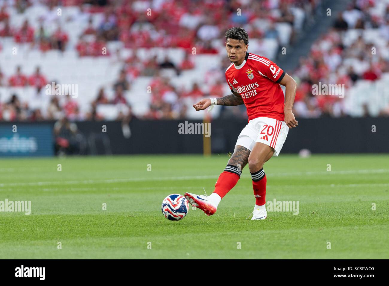 July 26, 2025. Lisbon, Portugal. Benfica midfielder from Colombia ...