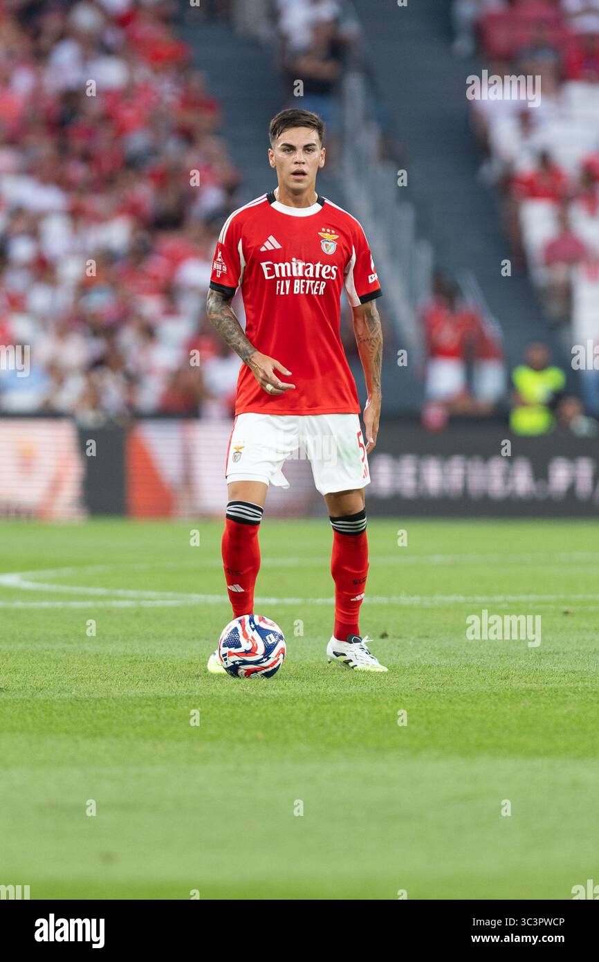 July 26, 2025. Lisbon, Portugal. Benfica midfielder from Argentina ENZO ...