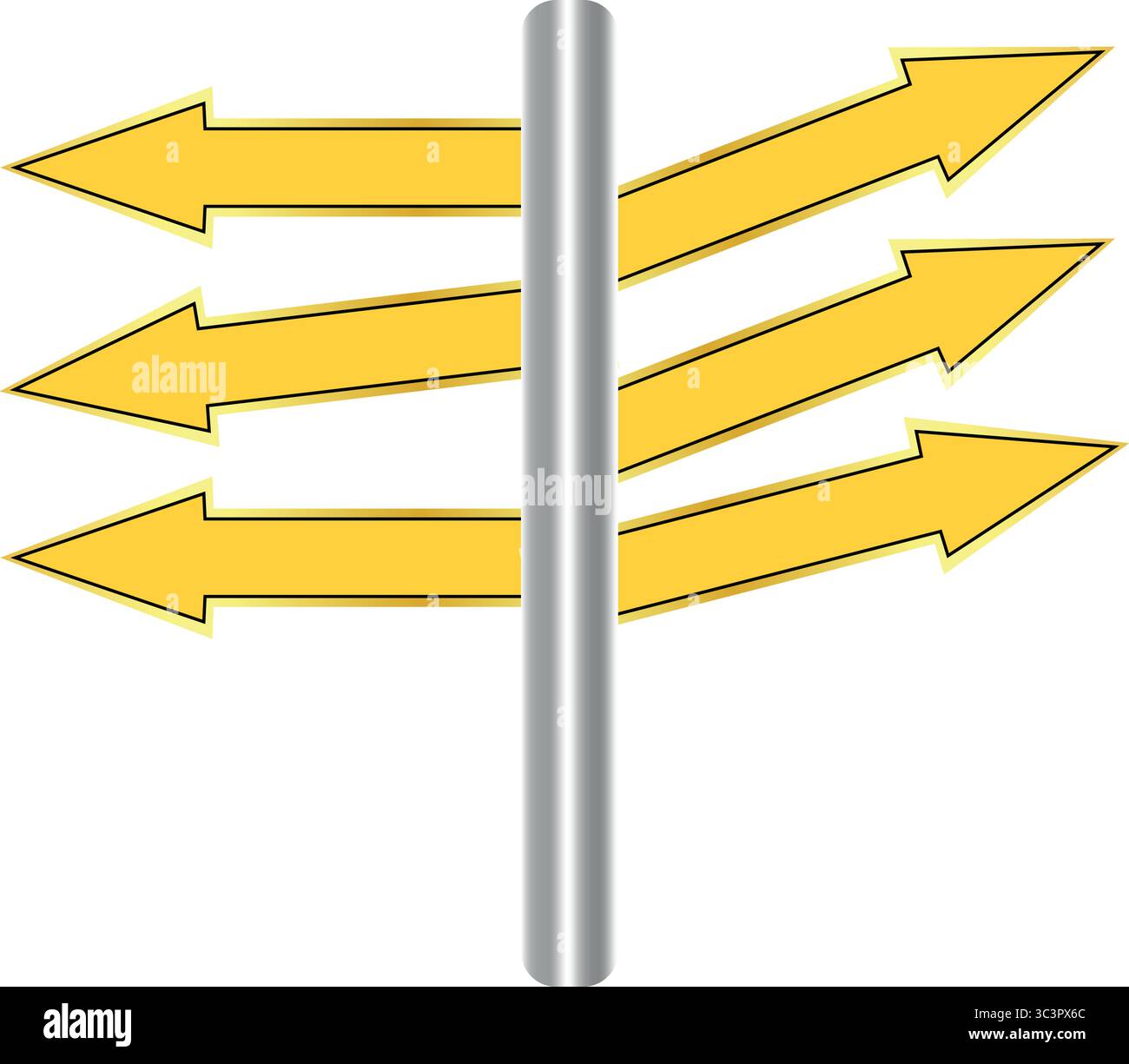 Signs signpost arrows guidance Stock Vector Images - Alamy