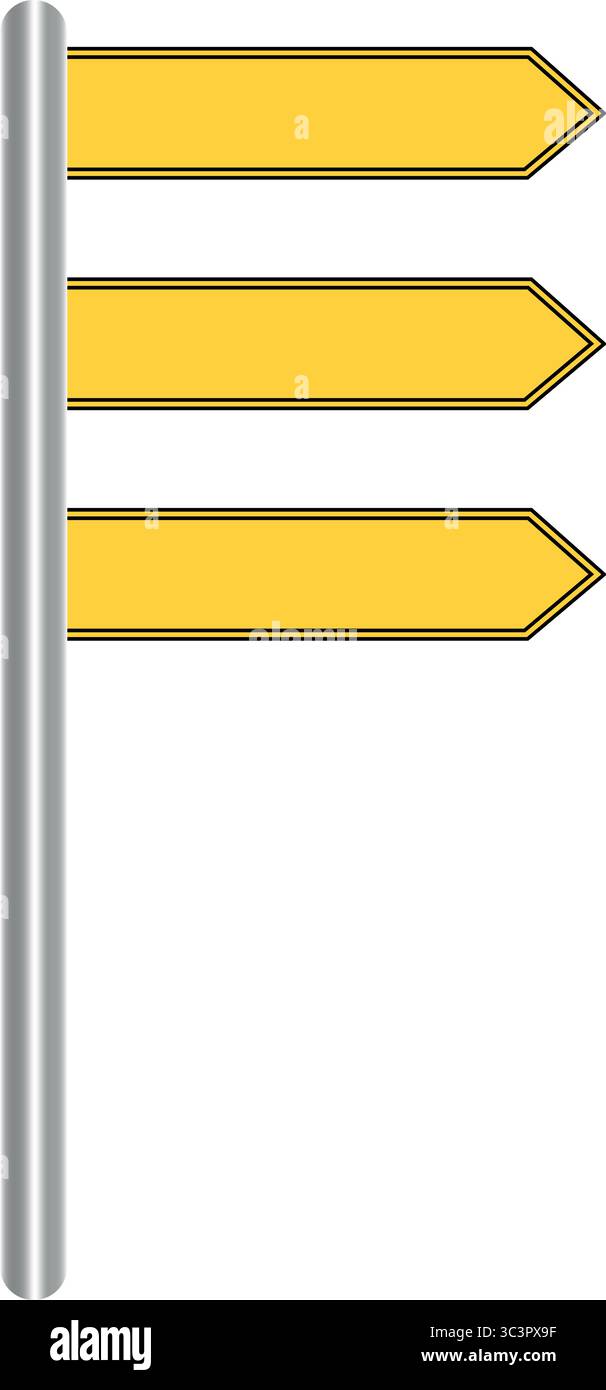 Directional road signs guide the way, perfect for travel, business, and ...