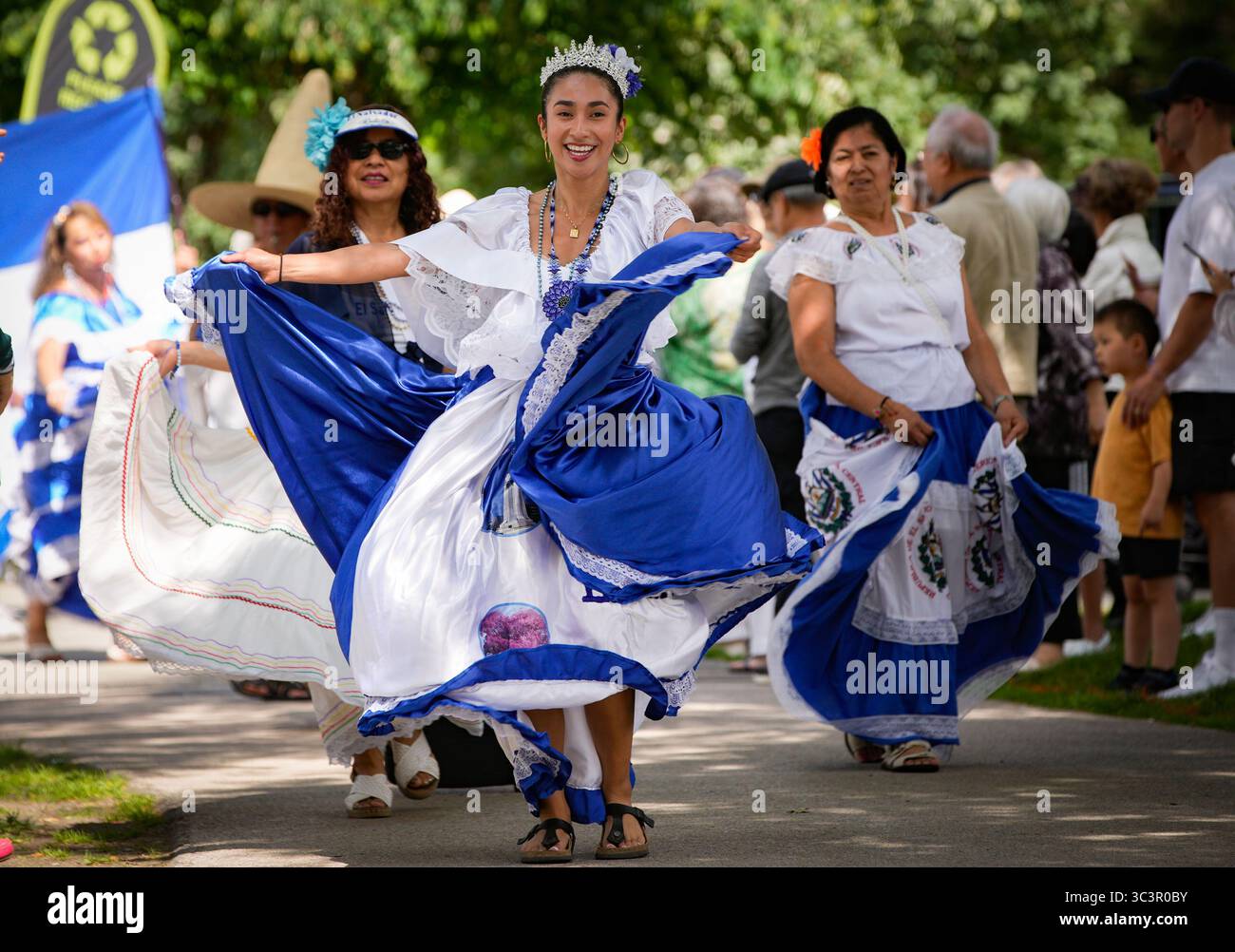 Coquitlam, Canada. 26th July, 2025. Dancers perform at the Carnival ...