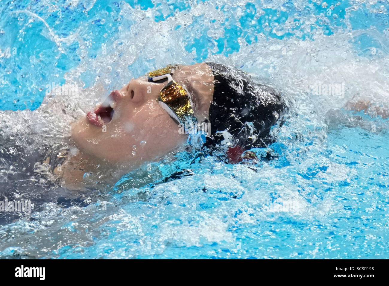 Yu Zidi of China competes in the women's 200-meter individual medley ...