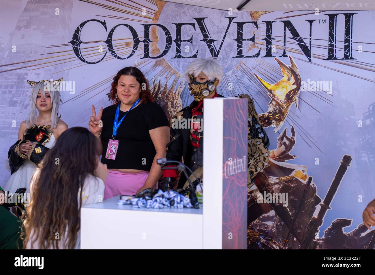 San Diego, California, USA. 24th July, 2025. Attendees pose with ...