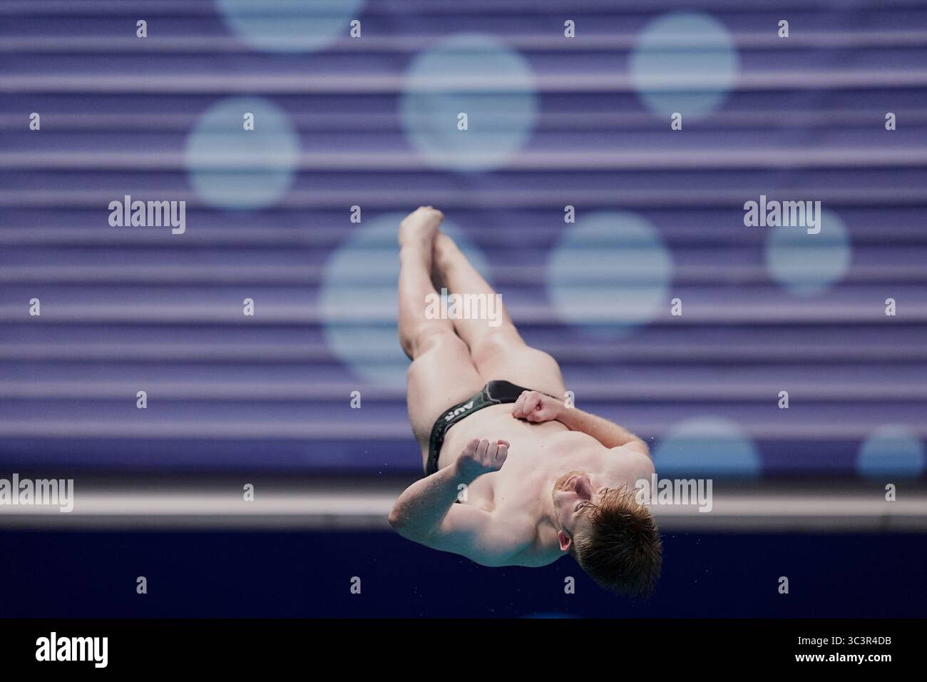 Benjamin Wilson of Australia competes in the men's 1m springboard ...