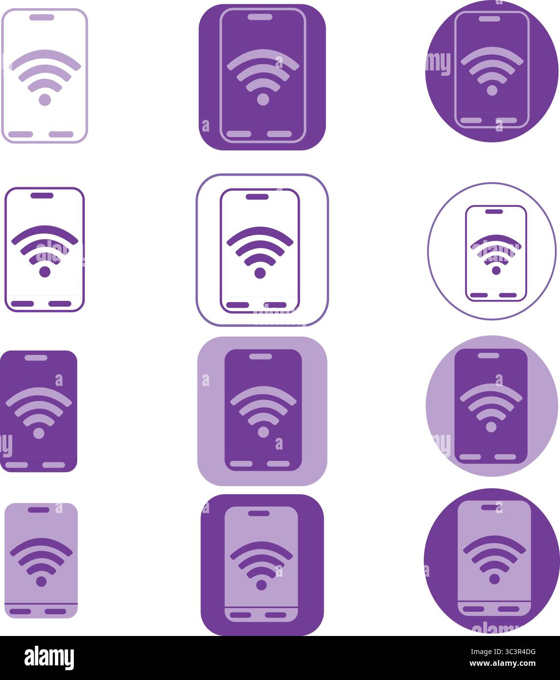 Stay connected with modern wifi signal symbols for seamless ...