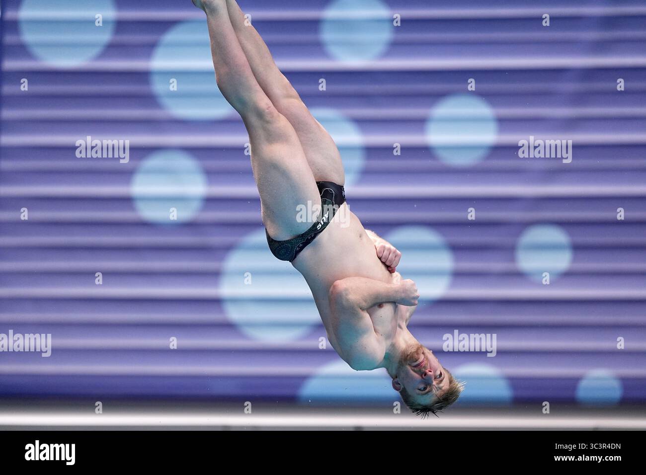 Benjamin Wilson of Australia competes in the men's 1m springboard ...