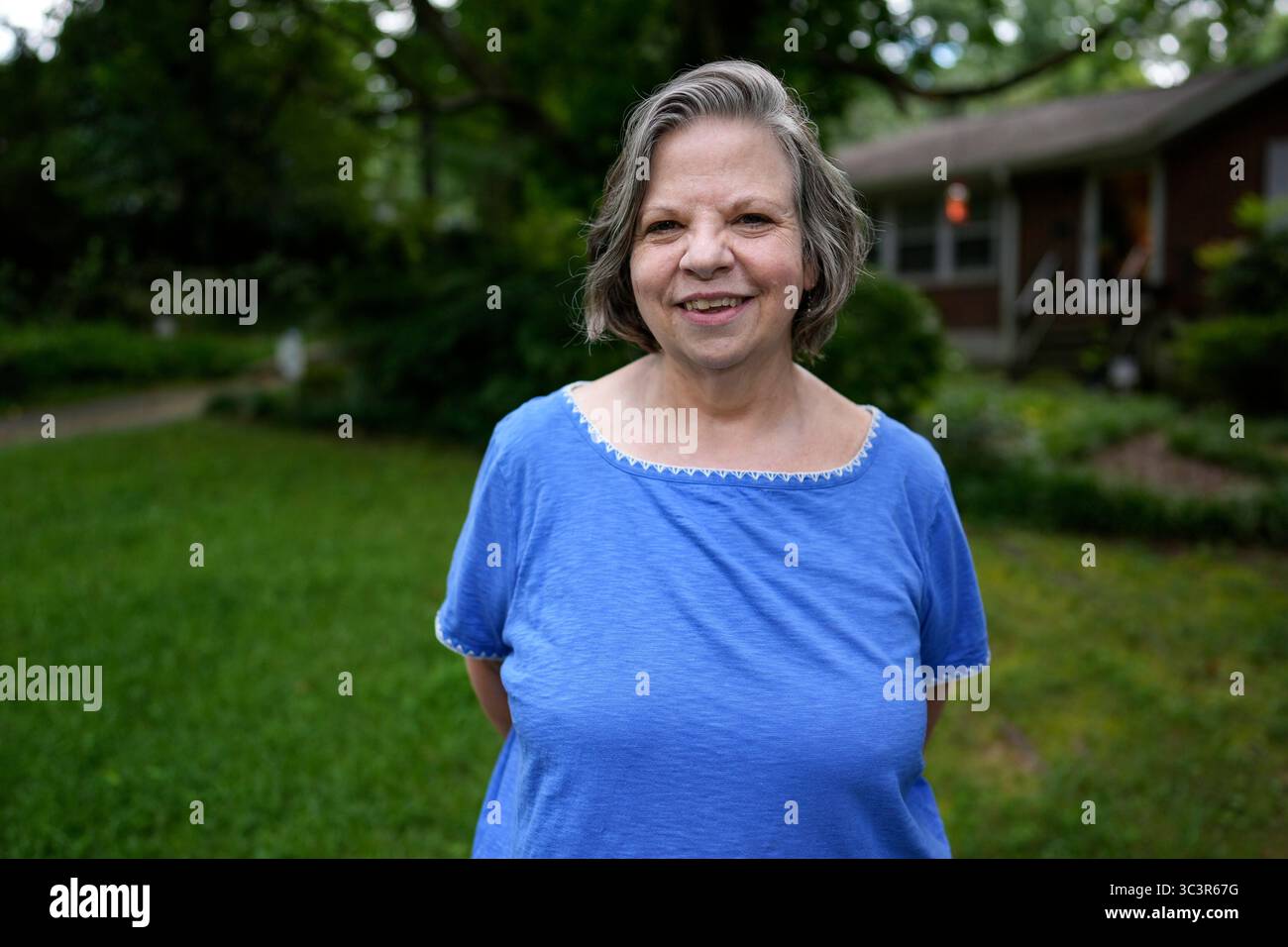 Carol Seegar, who has a deep brain stimulator, powered by an Abbott Brio IPG, implanted in her ...