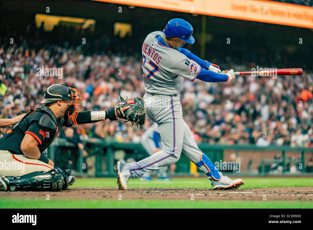 SAN FRANCISCO, CA - JULY 26: New York Mets third base Mark Vientos (27 ...