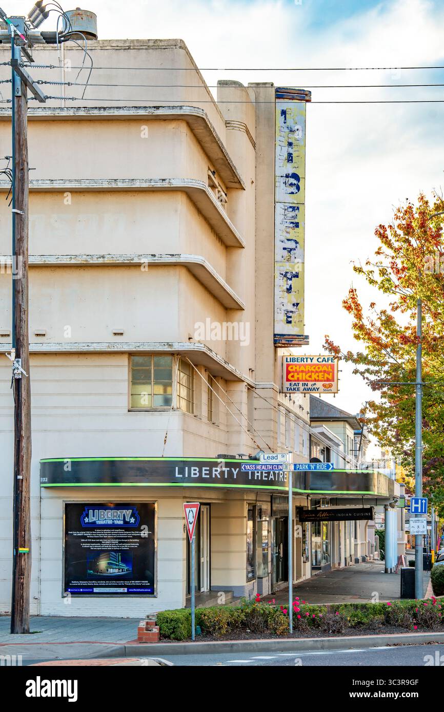 The 1939 built German Expressionist style/ Art Deco, Liberty Theatre in ...