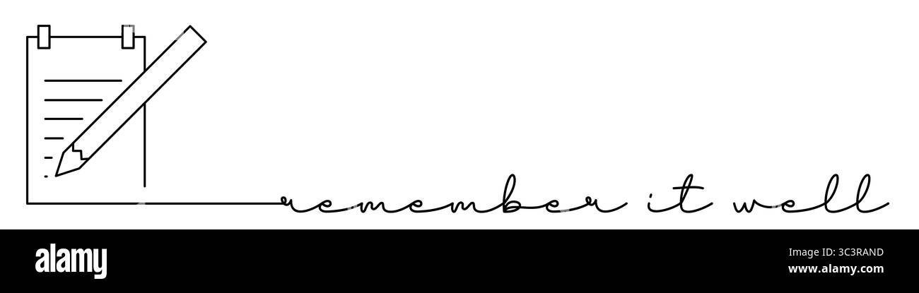 Remember well Black and White Stock Photos & Images - Alamy