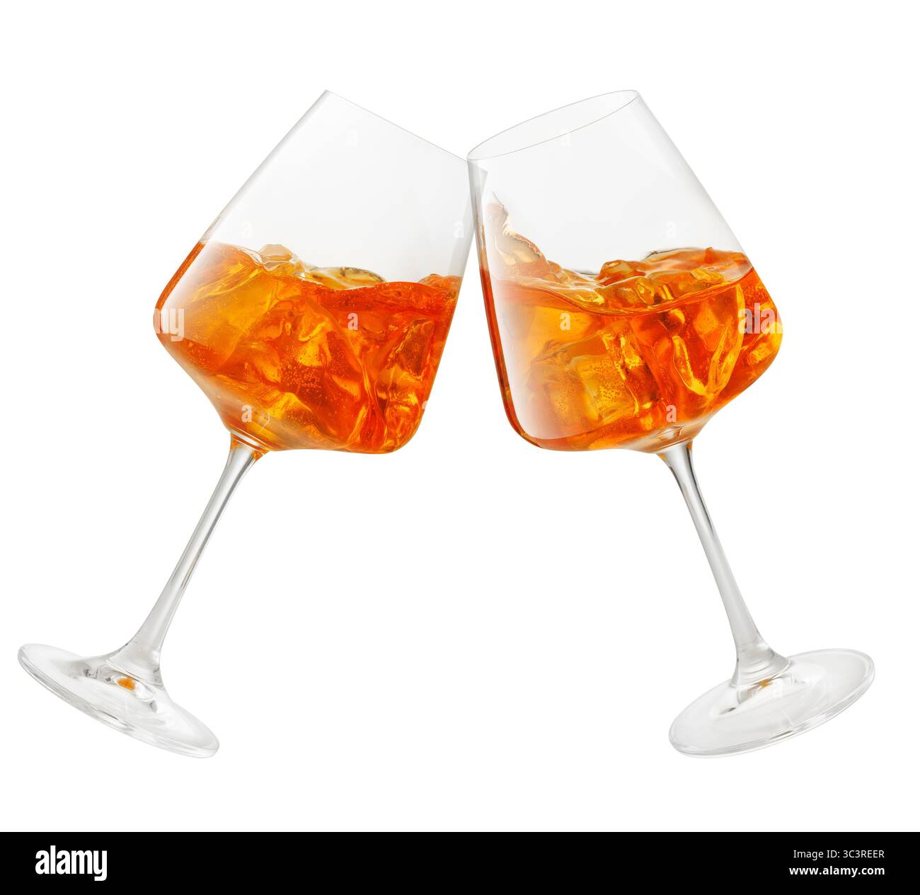 Cheers two glasses aperol spritz Cut Out Stock Images & Pictures - Alamy