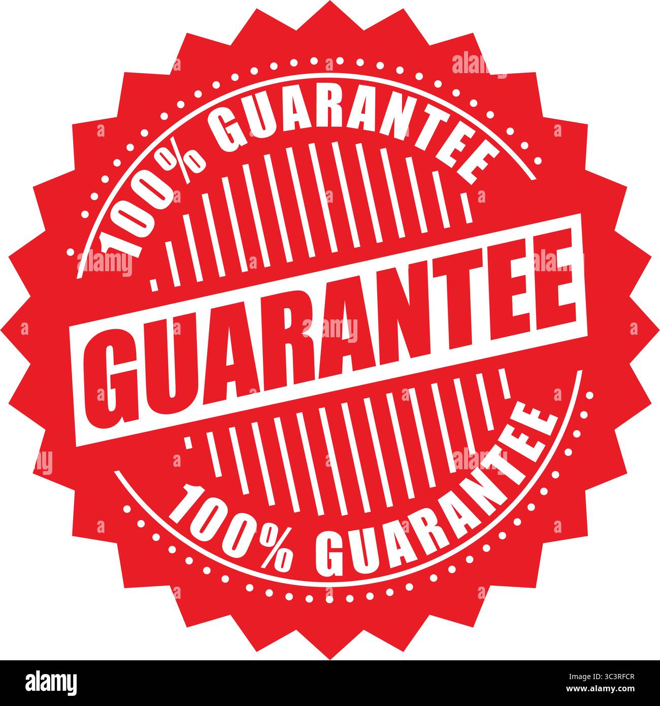 100% Guarantee Badge Label – Vector Certified Seal for Trust, Quality ...